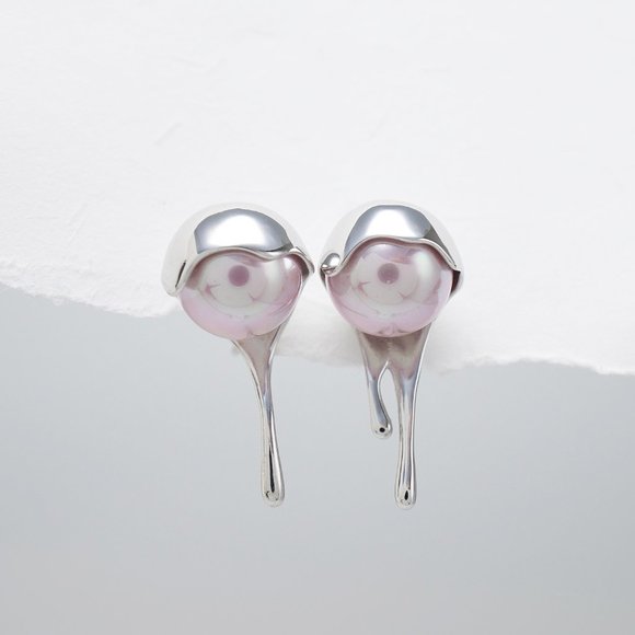 olamiie | Jewelry | Dripping Silver Purple Pearls S925 Sterling Silver ...